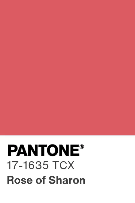 PANTONE 17-1635 TCX Rose of Sharon - Pantone色号库|Pantone潘通中国官网