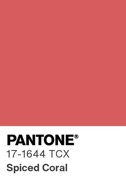 PANTONE 17-1644 TCX Spiced Coral - Pantone色号库|Pantone潘通中国官网