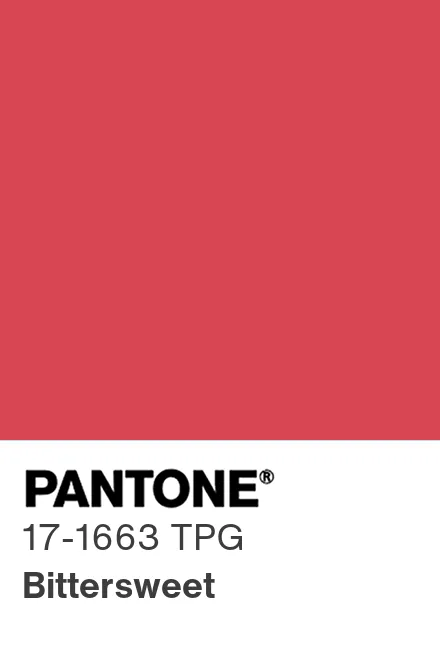 PANTONE 17-1663 TPG Bittersweet - Pantone色号库|Pantone潘通中国官网