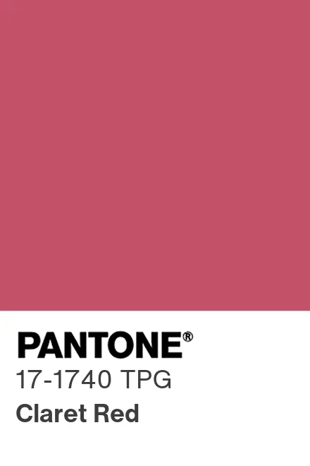 PANTONE 17-1740 TPG Claret Red - Pantone色号库|Pantone潘通中国官网