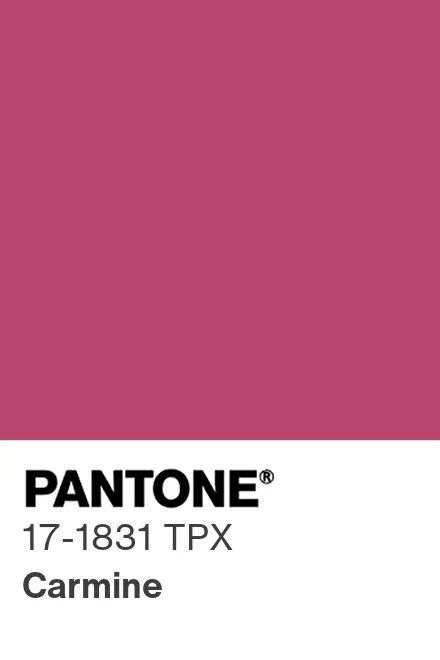 PANTONE 17-1831 TPG Carmine - Pantone色号库|Pantone潘通中国官网