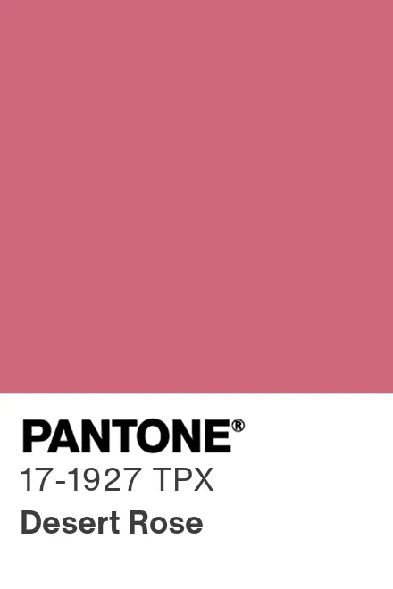 PANTONE 17-1927 TPG Desert Rose - Pantone色号库|Pantone潘通中国官网
