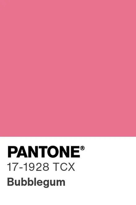 PANTONE 17-1928 TCX Bubblegum - Pantone色号库|Pantone潘通中国官网