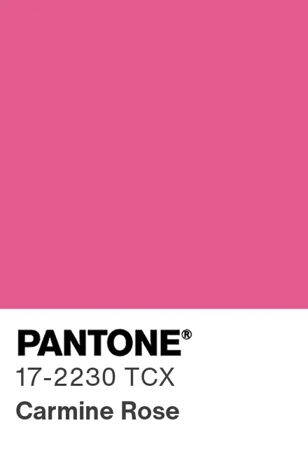 PANTONE 17-2230 TCX Carmine Rose - Pantone色号库|Pantone潘通中国官网