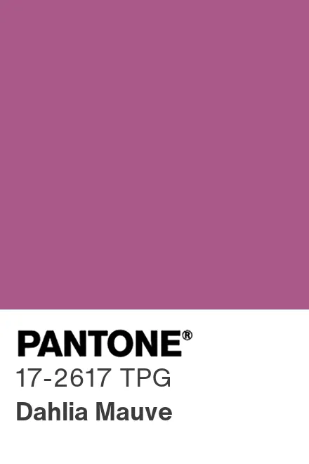 PANTONE 17-2617 TPG Dahlia Mauve - Pantone色号库|Pantone潘通中国官网