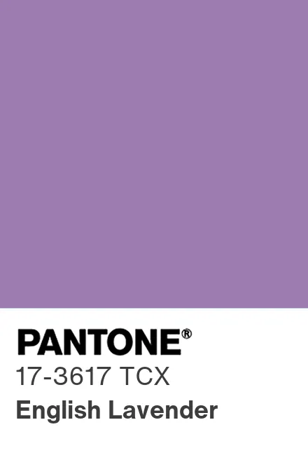 PANTONE 17-3617 TCX English Lavender - Pantone色号库|Pantone潘通中国官网