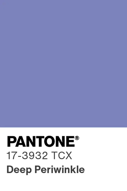 PANTONE 17-3932 TCX Deep Periwinkle - Pantone色号库|Pantone潘通中国官网