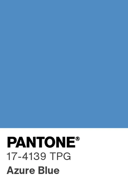 PANTONE 17-4139 TPG Azure Blue - Pantone色号库|Pantone潘通中国官网