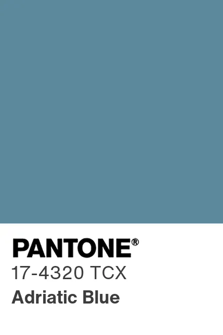 PANTONE 17-4320 TCX Adriatic Blue - Pantone色号库|Pantone潘通中国官网