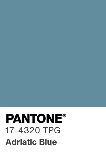 PANTONE 17-4320 TPG Adriatic Blue - Pantone色号库|Pantone潘通中国官网