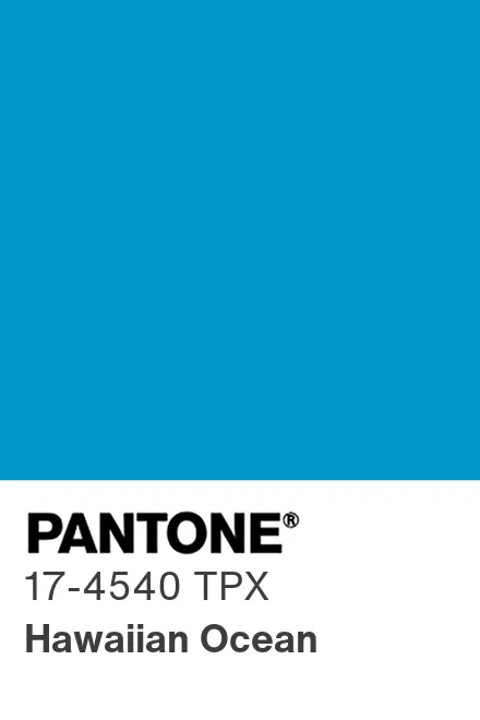 PANTONE 17-4540 TPG Hawaiian Ocean - Pantone色号库|Pantone潘通中国官网