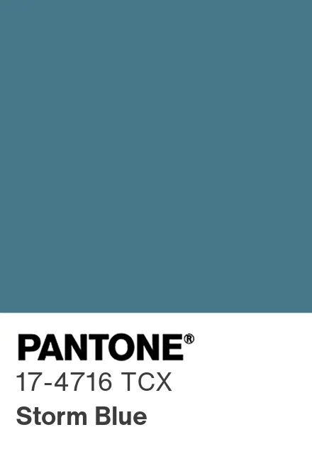 PANTONE 17-4716 TCX Storm Blue - Pantone色号库|Pantone潘通中国官网