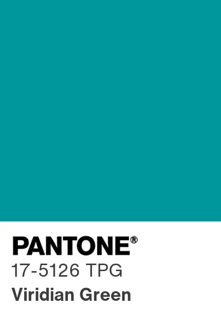 PANTONE 17-5126 TPG Viridian Green - Pantone色号库|Pantone潘通中国官网