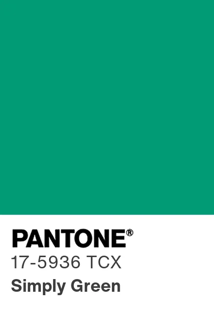 PANTONE 17-5936 TCX Simply Green - Pantone色号库|Pantone潘通中国官网