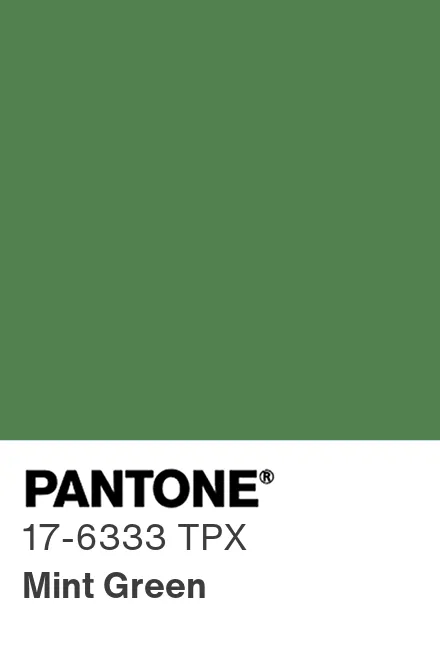 PANTONE 17-6333 TPG Mint Green - Pantone色号库|Pantone潘通中国官网