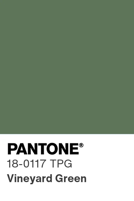 PANTONE 18-0117 TPG Vineyard Green - Pantone色号库|Pantone潘通中国官网