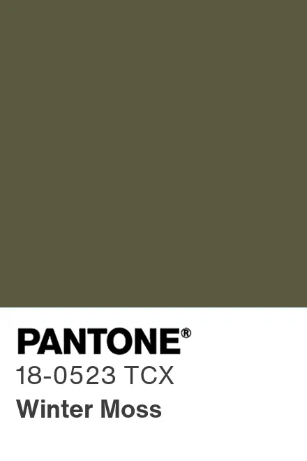 PANTONE 18-0523 TCX Winter Moss - Pantone色号库|Pantone潘通中国官网