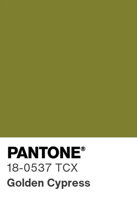 PANTONE 18-0537 TCX Golden Cypress - Pantone色号库|Pantone潘通中国官网