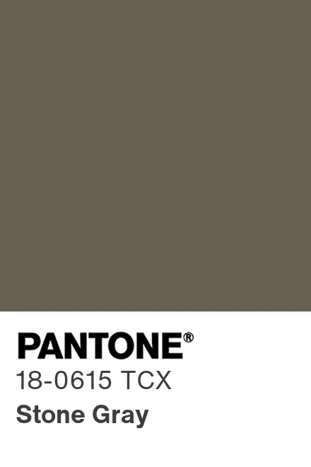 PANTONE 18-0615 TCX Stone Gray - Pantone色号库|Pantone潘通中国官网