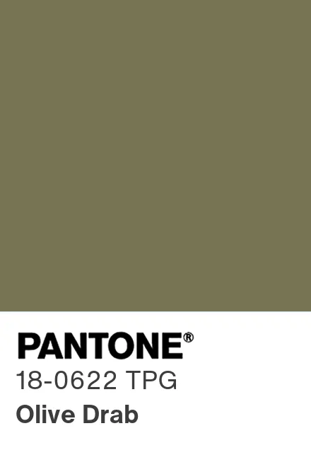 PANTONE 18-0622 TPG Olive Drab - Pantone色号库|Pantone潘通中国官网
