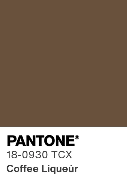 PANTONE 18-0930 TCX Coffee Liqueúr - Pantone色号库|Pantone潘通中国官网