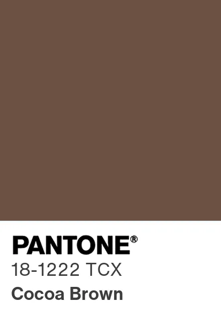 PANTONE 18-1222 TCX Cocoa Brown - Pantone色号库|Pantone潘通中国官网