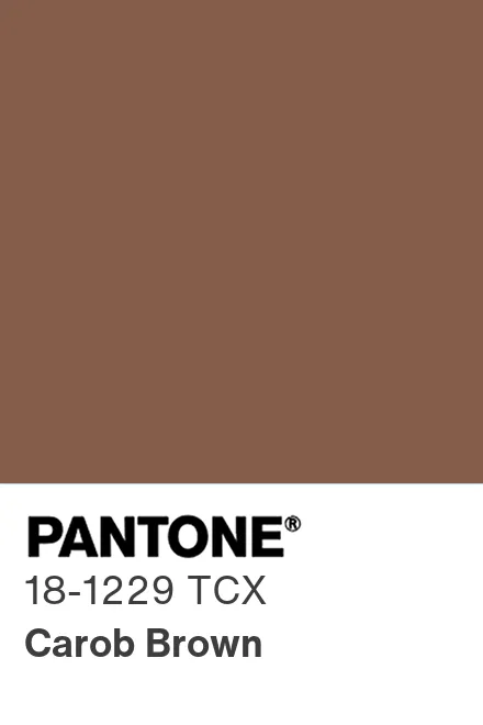 PANTONE 18-1229 TCX Carob Brown - Pantone色号库|Pantone潘通中国官网