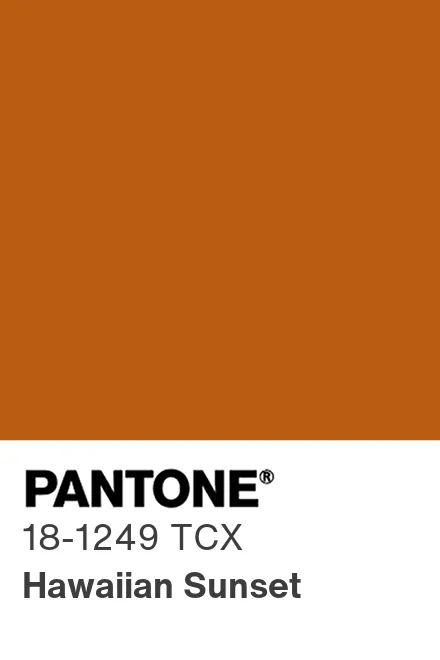 PANTONE 18-1249 TCX Hawaiian Sunset - Pantone色号库|Pantone潘通中国官网