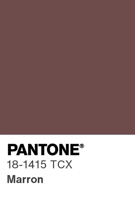 PANTONE 18-1415 TCX Marron - Pantone色号库|Pantone潘通中国官网