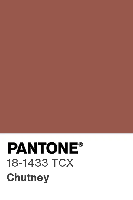 PANTONE 18-1433 TCX Chutney - Pantone色号库|Pantone潘通中国官网