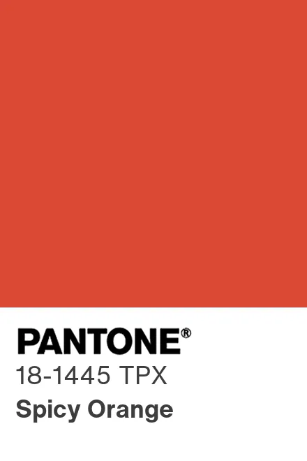 PANTONE 18-1445 TPG Spicy Orange - Pantone色号库|Pantone潘通中国官网