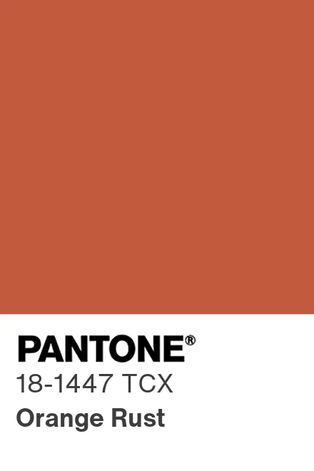 PANTONE 18-1447 TCX Orange Rust - Pantone色号库|Pantone潘通中国官网