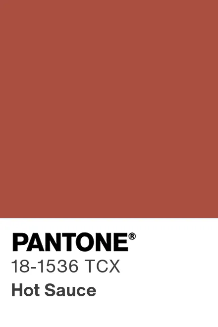 PANTONE 18-1536 TCX Hot Sauce - Pantone色号库|Pantone潘通中国官网