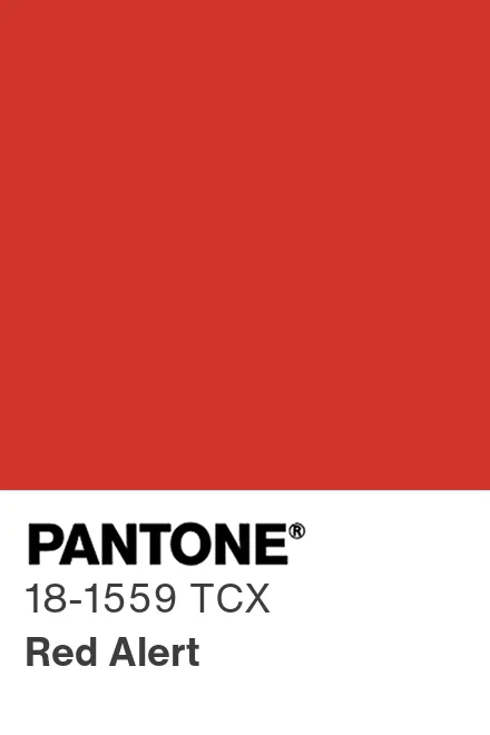 PANTONE 18-1559 TCX Red Alert - Pantone色号库|Pantone潘通中国官网