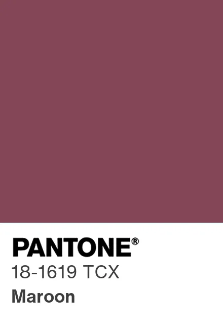 PANTONE 18-1619 TCX Maroon - Pantone色号库|Pantone潘通中国官网
