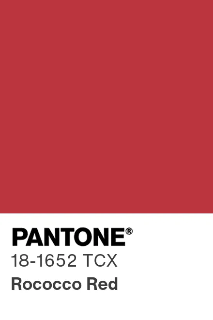 PANTONE 18-1652 TCX Rococco Red - Pantone色号库|Pantone潘通中国官网