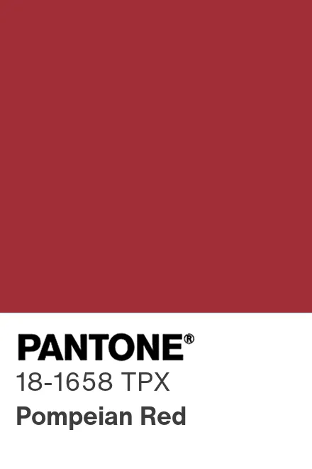 PANTONE 18-1658 TPG Pompeian Red - Pantone色号库|Pantone潘通中国官网
