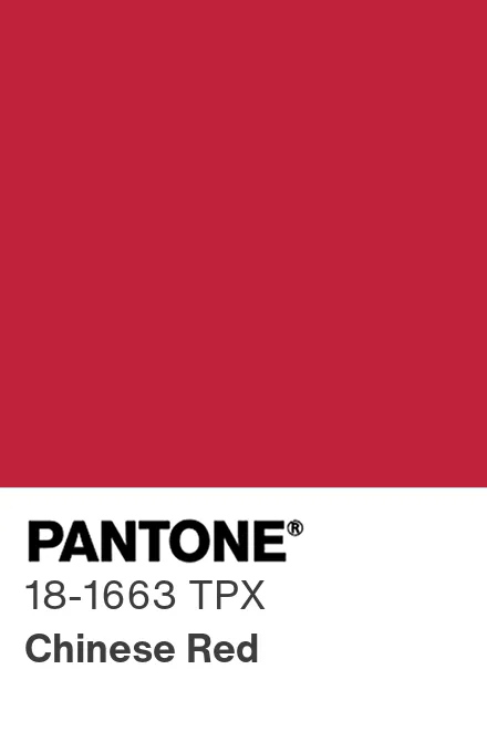 PANTONE 18-1663 TPG Chinese Red - Pantone色号库|Pantone潘通中国官网