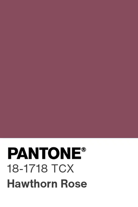 PANTONE 18-1718 TCX Hawthorn Rose - Pantone色号库|Pantone潘通中国官网
