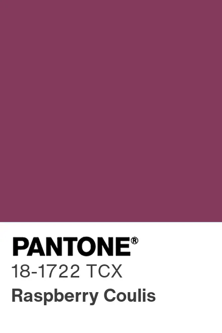 PANTONE 18-1722 TCX Raspberry Coulis - Pantone色号库|Pantone潘通中国官网