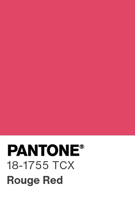 PANTONE 18-1755 TCX Rouge Red - Pantone色号库|Pantone潘通中国官网