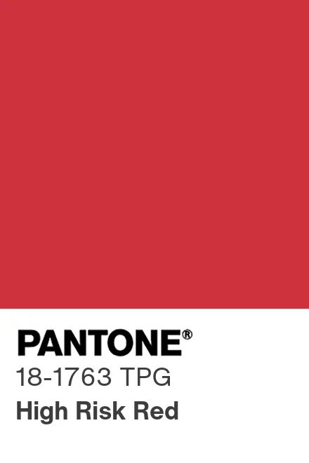 PANTONE 18-1763 TPG High Risk Red - Pantone色号库|Pantone潘通中国官网