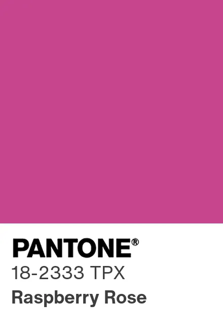 PANTONE 18-2333 TPG Raspberry Rose - Pantone色号库|Pantone潘通中国官网