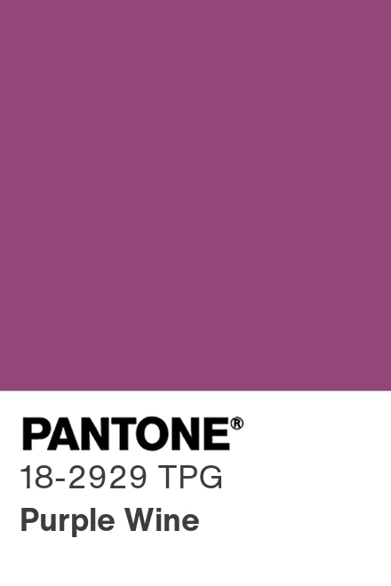 PANTONE 18-2929 TPG Purple Wine - Pantone色号库|Pantone潘通中国官网