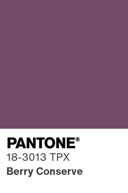 PANTONE 18-3013 TPG Berry Conserve - Pantone色号库|Pantone潘通中国官网