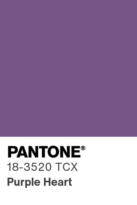 PANTONE 18-3520 TCX Purple Heart - Pantone色号库|Pantone潘通中国官网