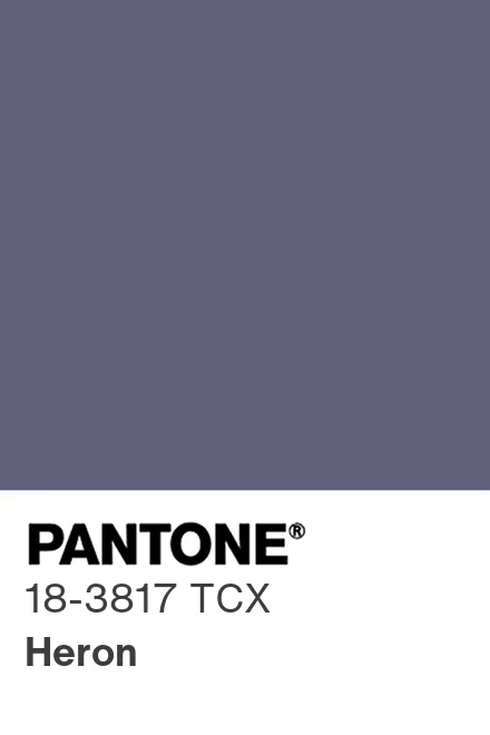 PANTONE 18-3817 TCX Heron - Pantone色号库|Pantone潘通中国官网