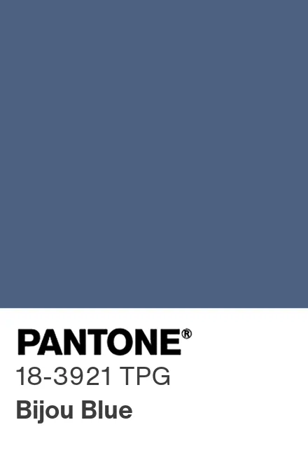 PANTONE 18-3921 TPG Bijou Blue - Pantone色号库|Pantone潘通中国官网