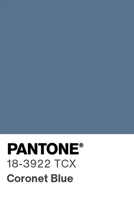 PANTONE 18-3922 TCX Coronet Blue - Pantone色号库|Pantone潘通中国官网