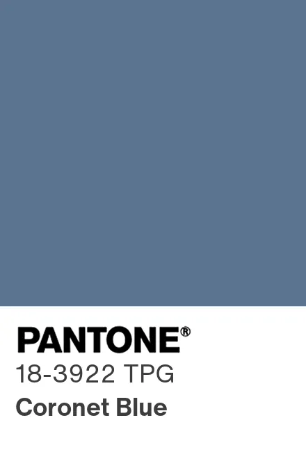 PANTONE 18-3922 TPG Coronet Blue - Pantone色号库|Pantone潘通中国官网